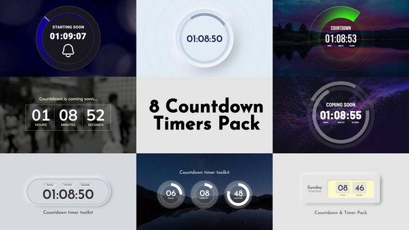 Countdown Timer Pack, After Effects Project Files | VideoHive